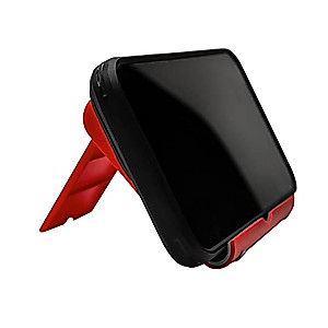 Adjustable Cell Phone Stand for Desk, Portable Phone Holder Compatible with Most iPhone, Samsung and Other Smartphones - Red