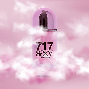 NovoGlow 717 Sexy Women- 100ml/3.4 Fl Oz Eau De Parfum Spray - Long Lasting Floral Citrusy & Powdery Fragrance Smell Fresh & Clean All Day Includes Carrying Pouch Gift for Women for All Occasions