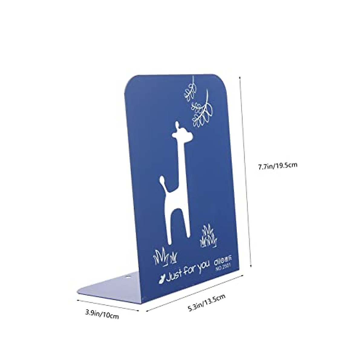 Operitacx 8 Pcs Book Stand Office Decor Office Bookshelf Desktop Decor Metal Bookstand Books Support Convenient Book Ends File Book Stands Study Book Organizer Crafted Book Stands Iron Blue