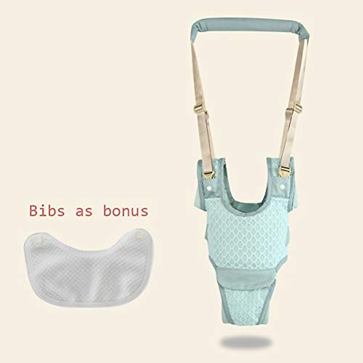 UBRAVOO Handheld Baby Walker Kids Toddler Walking Baby Toys Adjusted Baby Learning Walker Harness Keeper Walking Belt Walk Assistant,Great Gift for 7-24 Months Baby, Blue
