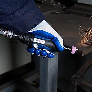 Air Die Grinder,NEU PNEUPACTURE Die Grinder Set, Air Straight Grinder Kit,with 1/4 and 1/8 inch Collets,Apply to Grinding, Polishing