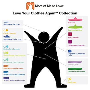 More of Me to Love Cotton Tummy Liner (3-Pack, Large, White) from