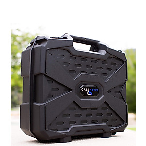 CASEMATIX Podcast Equipment Hard Case Compatible With RodeCaster Pro, Podcasting Microphone and Podmic Audio Mixer Accessories - Impact Absorbing Padded Foam Protection