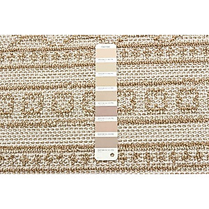 eCarpetGallery Vintage Turkish Area Rug for Living Room Bedroom Taupe Carpet, High Low Pile Textured Rug, 368018, 8'x10'