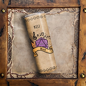 AVITO Personalized RPG Classes Tumbler - 20 oz Stainless Steel Tumbler with Lid and Straw