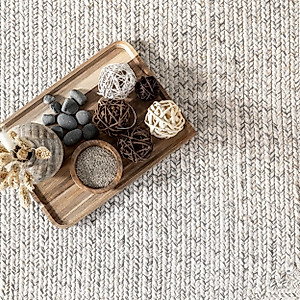 nuLOOM 12' x 15' Solid Hand Braided Indoor/Outdoor Area Rug, Pet-Friendly, High Traffic, Weather Resistant, for Patio, Balcony, Bedroom, Living, Dining Room, Wynn Ivory