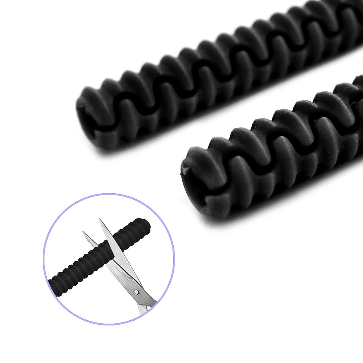 DanziX 4 Pcs Black Oven Shelf Silicone Rack Guard Protector + 2 Pcs Non Stick Oven Liners Mat for Keeping Oven Clean and Protecting Against Burns and Scars