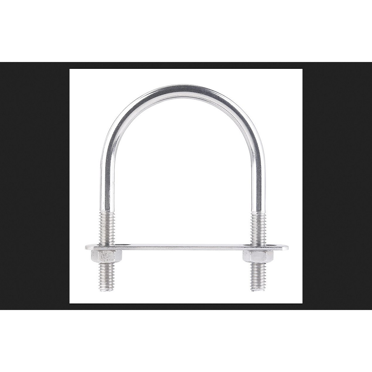 Hampton 3/8 in. x 2-1/2 in. W x 3-1/2 in. L Coarse Stainless Steel U-Bolt