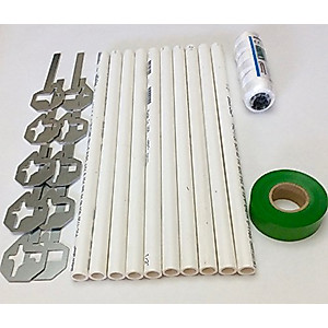 smartatfixes T-Post Deer Flag Kit – Extend The Height of Your T Post Fend to Keep Deer Out of Your Garden. Inexpensive, Easy Solution.