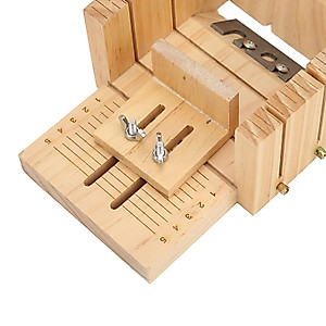 Soap Cutter Kit, Soap Cutter Include Wooden Box Silicone Mold Stainless Steel Cutter Soap Cutter for DIY Soap Making