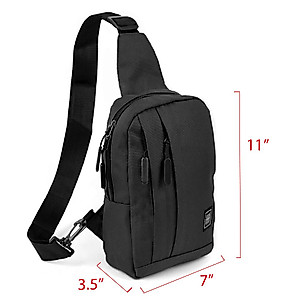 WESTEND Crossbody Canvas Sling Bag Backpack with Reversible Strap