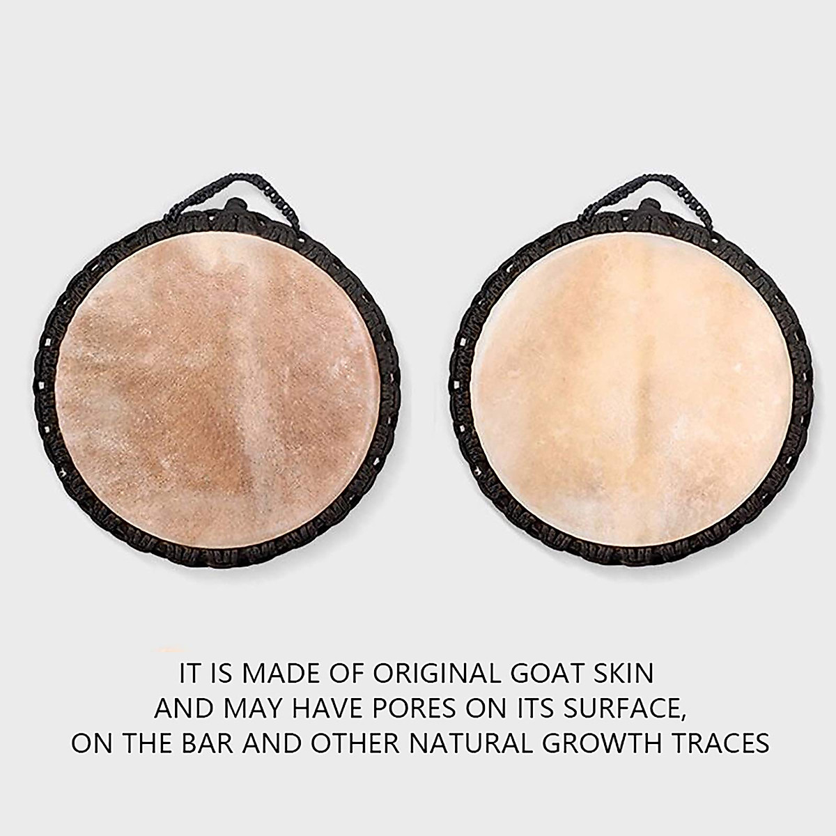 Meech Goatskin Cloth Drums Djembe Hand-Painted African Drums Cloth Stitching Djembe Red