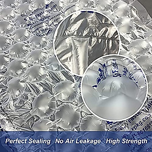 Air Cushion Film, Inflatable Air Bubble Bags Roll 15.8 inchX490feet Small Air Bubbles for Packaging Used with Air Cushion Machine, Shipping Supplies Packaging Materials for Packing Fragile Items