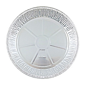 Handi-Foil 12" Aluminum Foil Pie Pan Extra-Deep Disposable Tin Plates (Pack of 12)