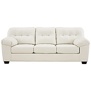Signature Design by Ashley Donlen Sofa, 95"W x 40"D x 39"H, White