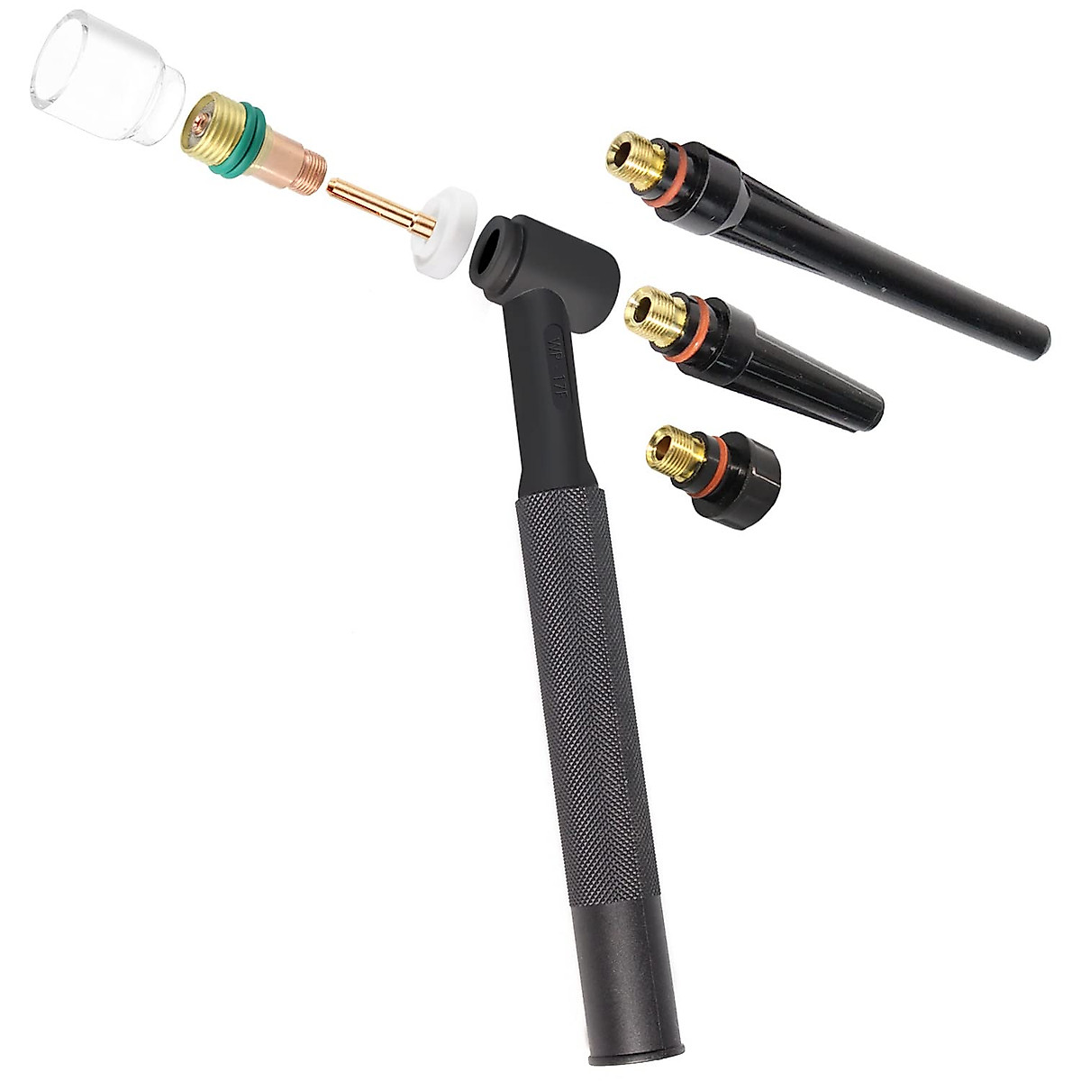 TIANLYLIN 37pcs TIG Gas Lens Collet Body & #12 Pyrex Cup Kit DB SR WP 17 18 26 TIG Welding Torch