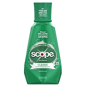 Scope Classic Mouthwash Original Mint 33.8 oz