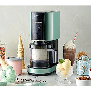 Ninja NC301 CREAMi, Ice Cream, Gelato, Milkshake, Sorbet, and Smoothie Bowl Maker, 7 One-Touch Programs, Green (Renewed)