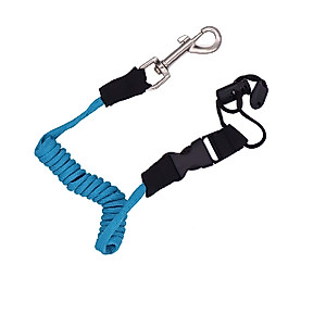 METER STAR 2 PCS Random Color Anti-Lost Elastic Kayak Canoe Paddle Leash Safety Boat Fishing Rod Pole Coiled Lanyard Cord Tie Rope