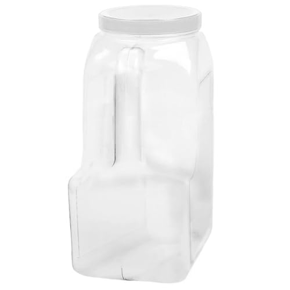 Mountain West Company Oblong Jar with Handle, 4 Pack, Plastic Storage Container, Great for Liquid, 1.25 Gallon Size