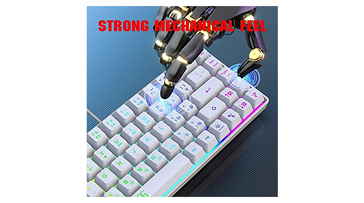 Snpurdiri 60% RGB Gaming Keyboard - Compact & Ergonomic