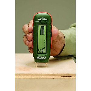 Extech MO210 Pocket Size Moisture Meter with 2-in-1 Digital LCD Readout and Analog Bargraph