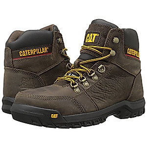 Cat Footwear Men's Outline Steel Toe Work Boot, Seal Brown, 9.5