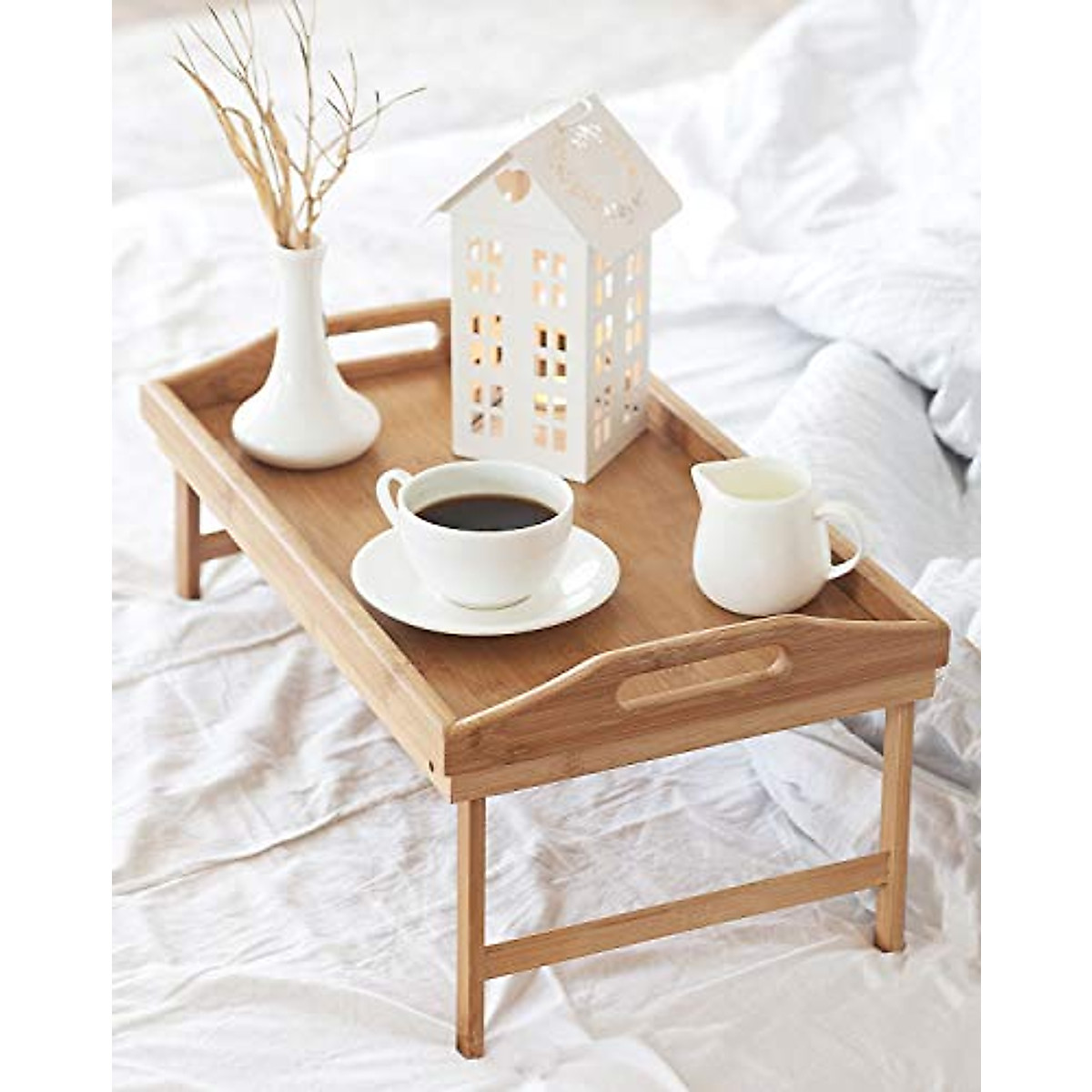 Folding Bed Tray Table With Legs And Breakfast Serving Tray Bamboo Bed Table And Bed Trey With Legs Dinner Butler Tray Lad Desk