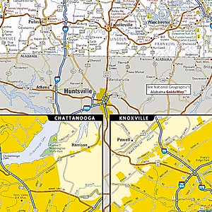 Tennessee Map (National Geographic Guide Map)