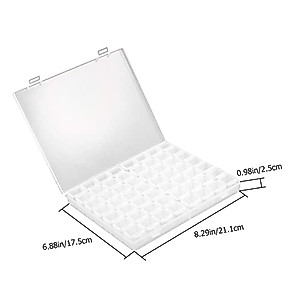 EXCEART 8 pcs Bead Plastic Nail DIY Dividers Compartment Diamond with Art Container Organizer Craft Lids Fishing Grids Embroidery Transparent Diamonds Adjustable Jewelry Storage Cases