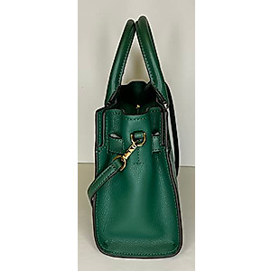Michael Kors Hamilton SM Satchel bundled with SM TZ Coinpouch Purse Hook (Jewel Green)