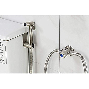 JIYTG Toilet Brush Bidet Douche Set Shower Head Toilet Spray Head Hygiene Bidet Toilet Spray Gun Set Companion Booster Nozzle