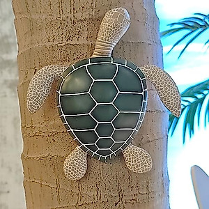 ALIWINER Sea Turtle Decor, Tabletop and Wall Turtle Decor, Turtle Crafts Sea Turtle Figurines for Home Office Decorations Home Gift Collection