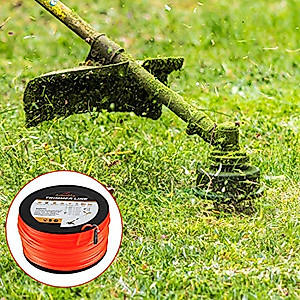 A ANLEOLIFE 3-Pound Commercial Square .155-Inch-by-280-ft String Trimmer Line in Spool,with Bonus Line Cutter, Orange
