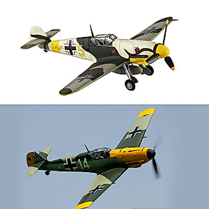HANGHAN 1/72 BF109 Fighter Plane Metal Fighter Military Model Diecast Plane Model for Collection or Gift