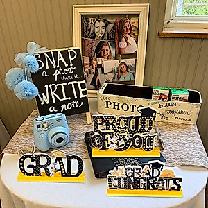4PCS Graduation Decorations 2023 Table Centerpieces - Congrats Grad Party Decor Supplies Ornaments (Assembly Needed)