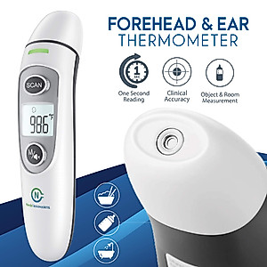 Infrared Thermometer for Adults | Forehead and Ear Infrared Thermometer | NEDD Innovations Digital Temporal Fever Forehead Thermometer for Adults, Baby, Kids, Indoor and Outdoor USA Based Company