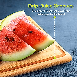 Utopia Kitchen Extra Large Bamboo Cutting Board (Natural, X-Large)