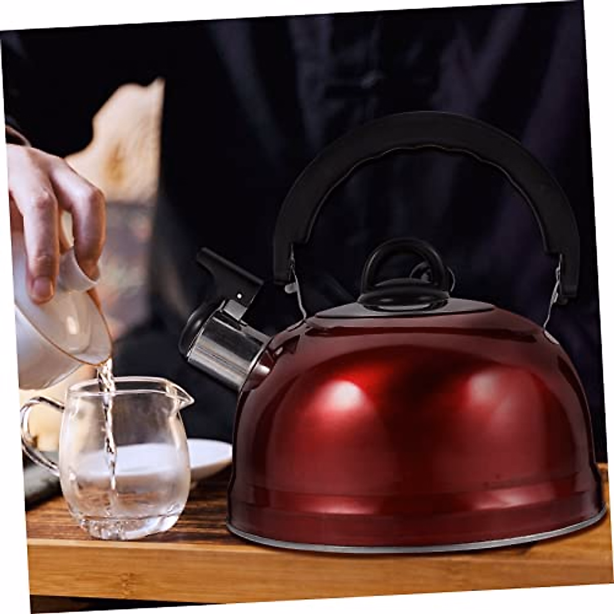 UPKOCH Buzzing Kettle Cordless Electric Kettle Japanese Tea Kettle Camping Teapot Stovetop Tea Kettle Coffee Gifts Hot Water Kettle Food Grade Tea Pot Tea Pots Kettle Tea Red Gas