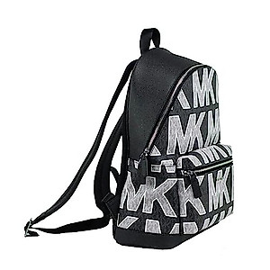 Michael Kors Cooper Black Signature PVC Graphic Logo Backpack BookWomen's Women's Bag