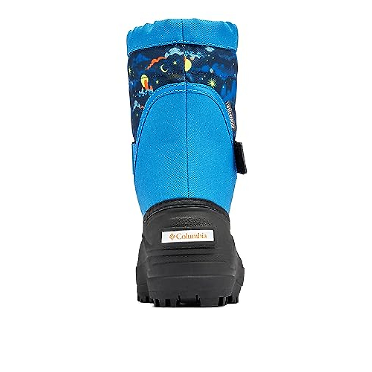 Columbia Youth Unisex Powderbug Plus II Print, Bright Indigo/Bright Orange, 2