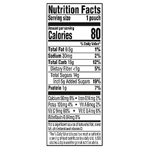 Gerber Baby Food Pouches, Toddler 12+ Months, Fruit & Yogurt, Strawberry Banana, 3.5 Ounce