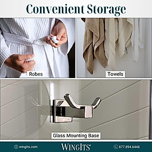 Modern Elegance Single Robe Hook Glass