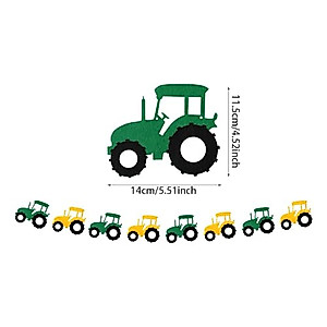 Tractor Balloons 2nd Birthday Party Decorations, Green Tractor with Farm Cow Animals Balloon Western Cowboy 2nd FarmTractor Theme Birthday Party Decorations