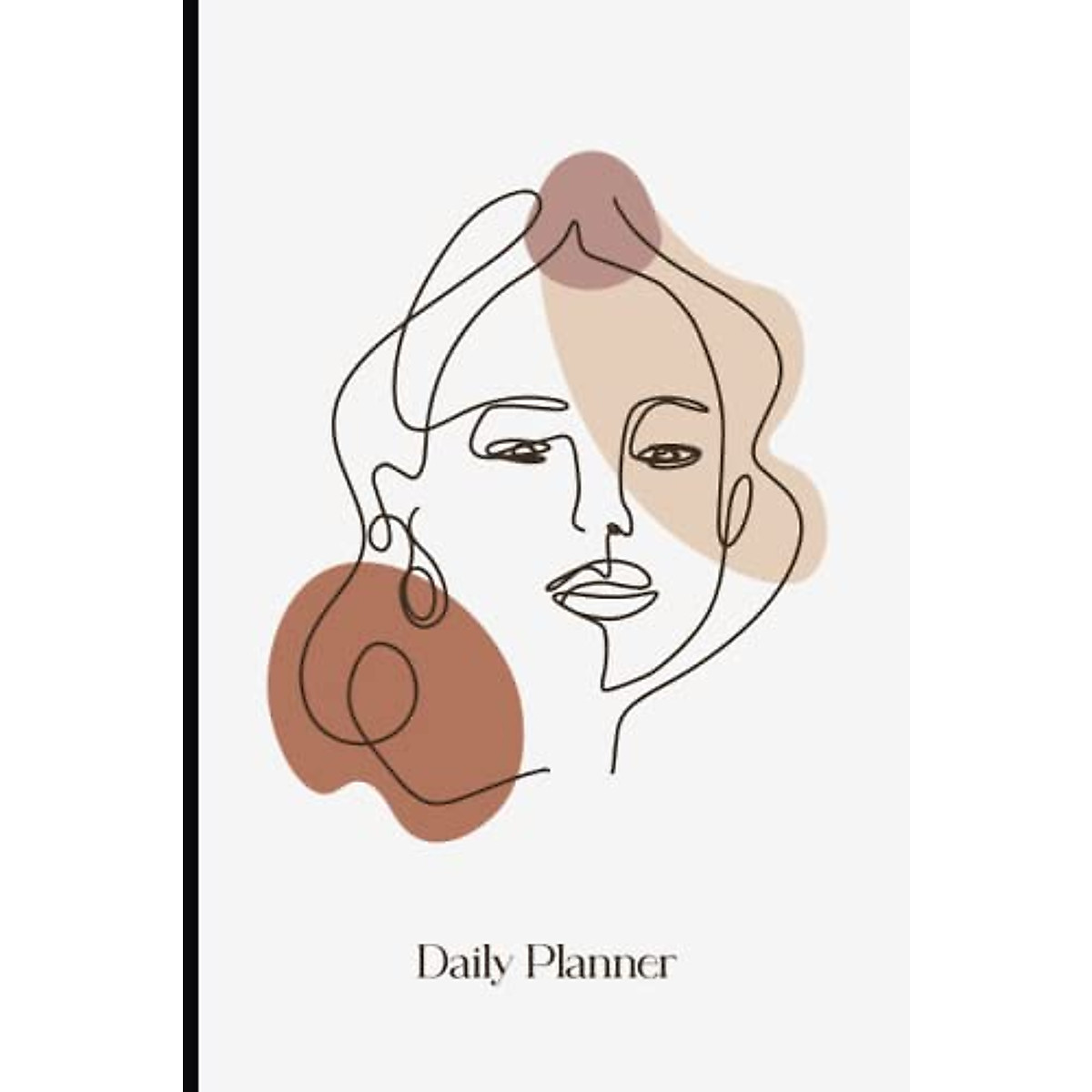 Undated Daily Planner: 6" X 9" To Do List Agenda With Hourly Schedules, Page A Day Organizer With Elegant Women Line Art for Time Management & Productivity, with Yearly Calendar 2023-2024