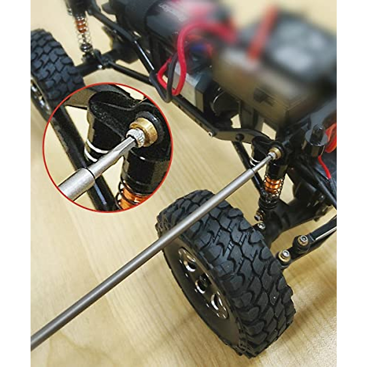 VICRAZEE 1.27 1.5 2.0 2.5 3.0mm Hex Head Allen Wrench Drill Bit Set S2 Steel 1/4" Hex Shank 4.3" Long for Electric Screwgun/Power Drill RC Hobby Tools Kit (5-Pack)