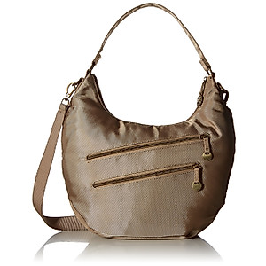 Travelon Convertible Hobo with RFID Protection - Champagne