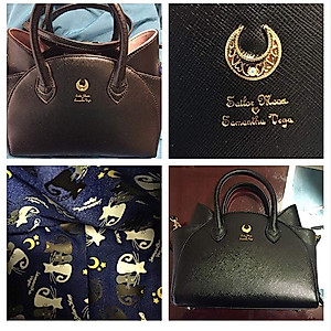 Women Top Handle Bags Cute Cat Ear Shoulder Bags Crossbody Bags(Black)