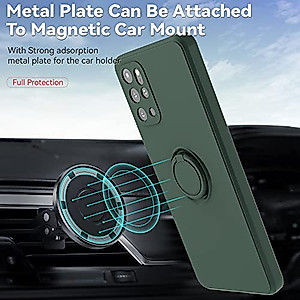 AYMECL S20 Plus Case,Galaxy S20 +/S20 Plus 5G Case, 360° Ring Holder Slim Silicone Soft Rubber Hybrid Hard Protection Shockproof Bumper Non-Slip Cover for Samsung Galaxy S20 Plus 5G 6.7",ArmyGreen