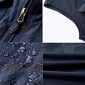 Flygo Mens Summer Outdoor Lightweight Travel Work Fishing Hiking Vest Jacket (XX-Large, 02 Khaki)